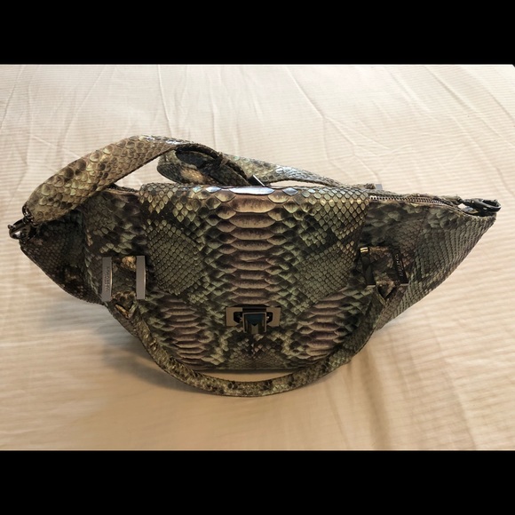 Bags | Python Skin Luxury Italian Bag | Poshmark